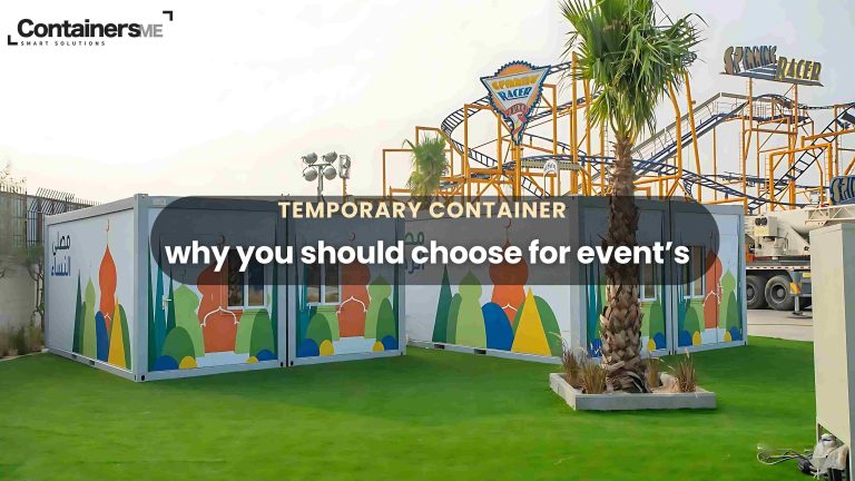 Why choose temporary container for events